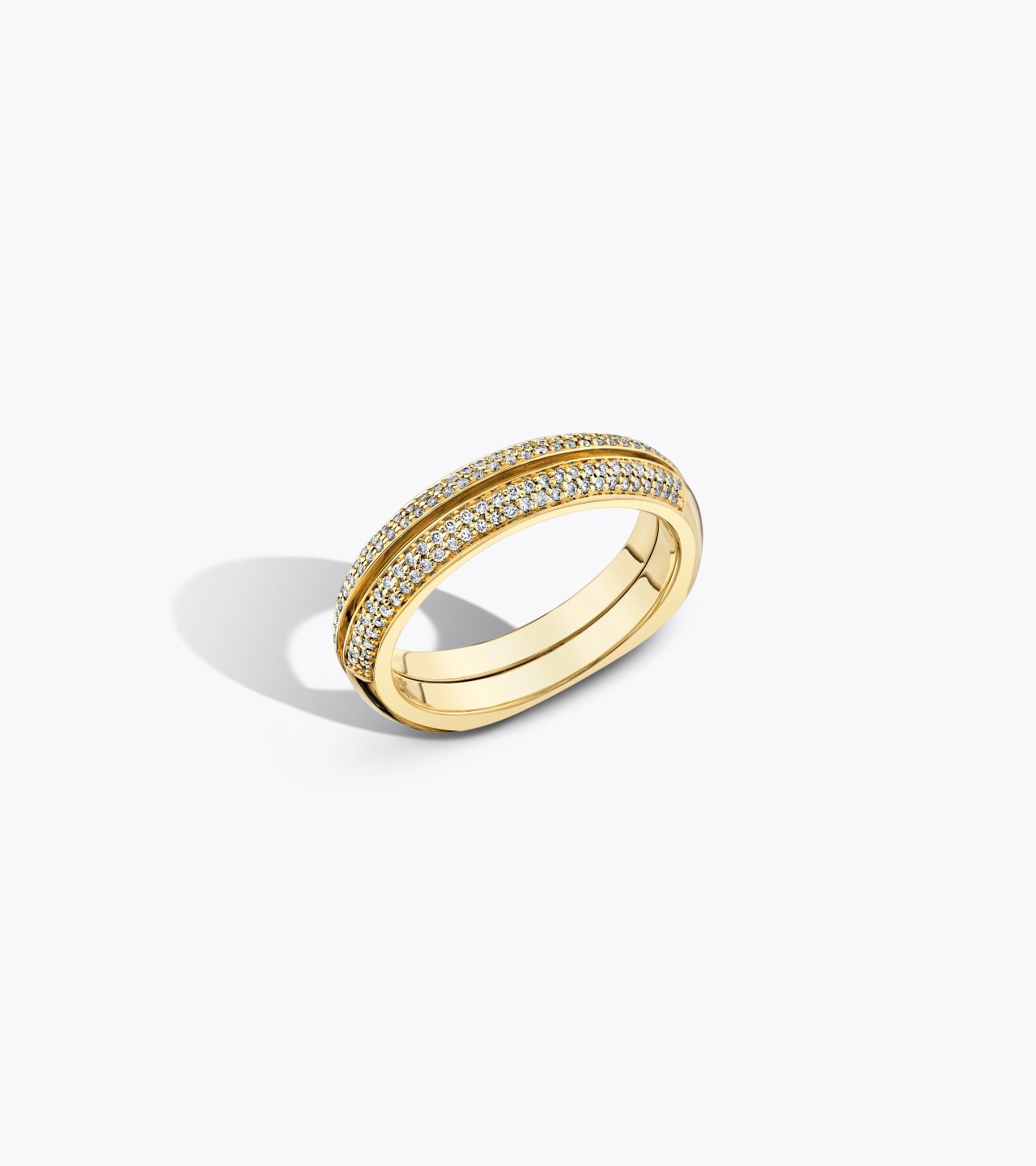 VAST SPLIT BAND | 14 Karat Yellow Gold Wedding Bands